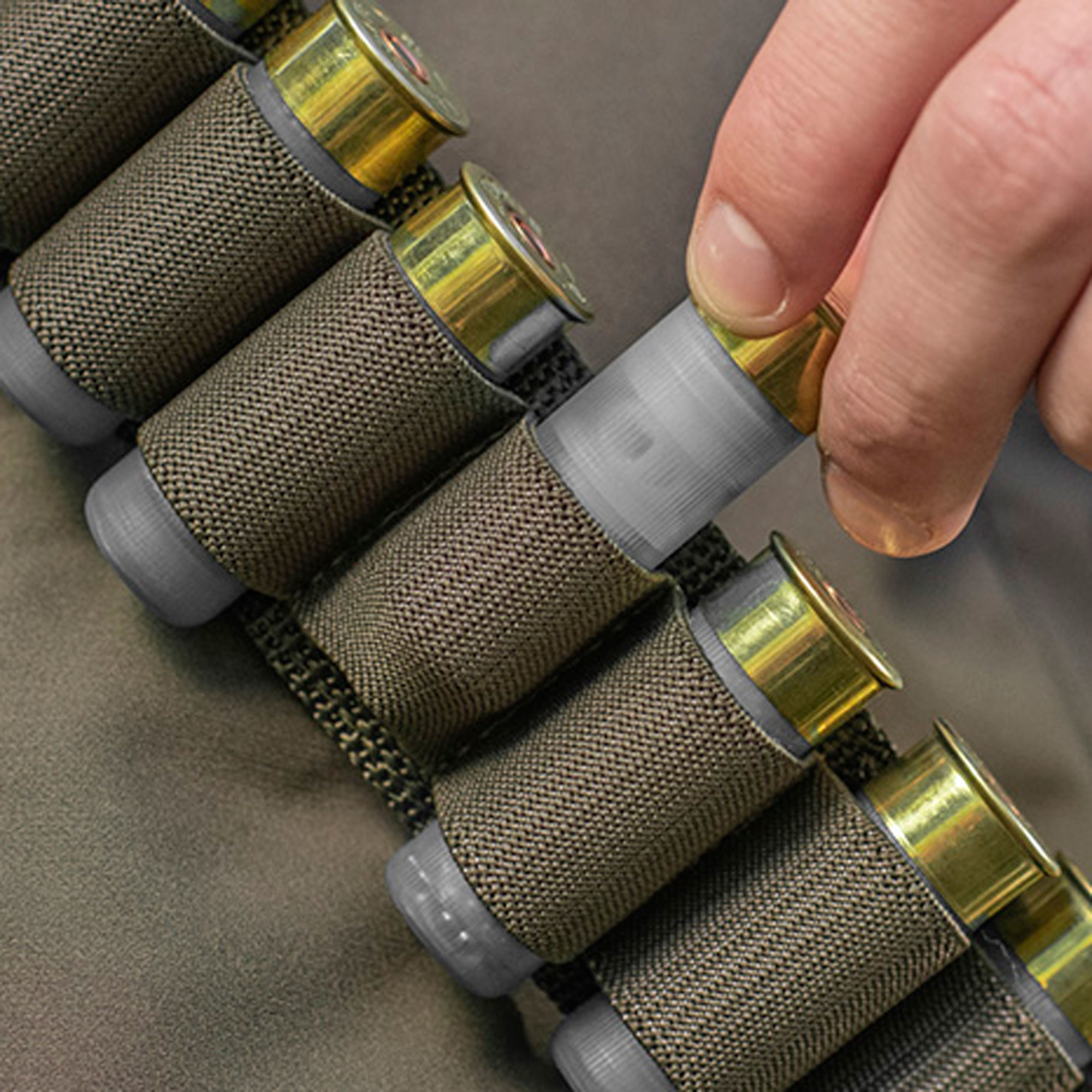 Cartusiera M-Tac, Nylon, Capacitate 55 cartuse, Calibru 12 / 16, Verde ...