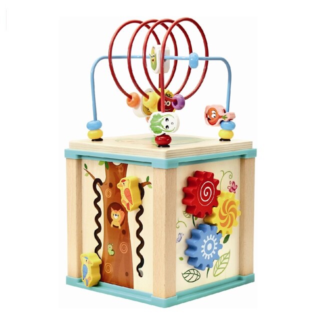 Cub multifunctional 5 in 1, cu labirint de bile - Bufnita - eMAG.ro