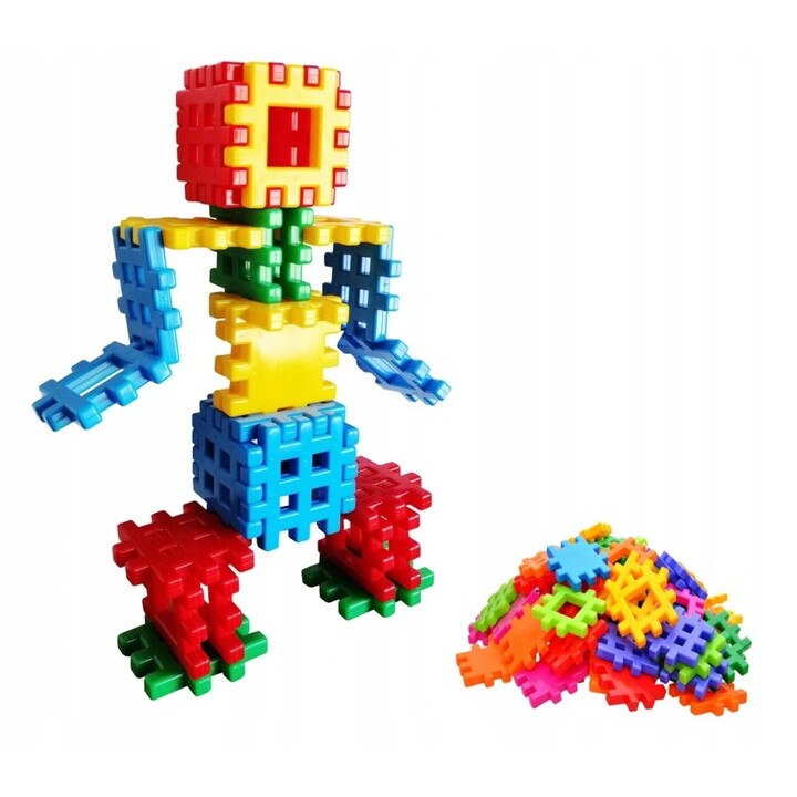 Jucarie Educativa si Interactiva, Set de Constructie Mini Puzzle din ...
