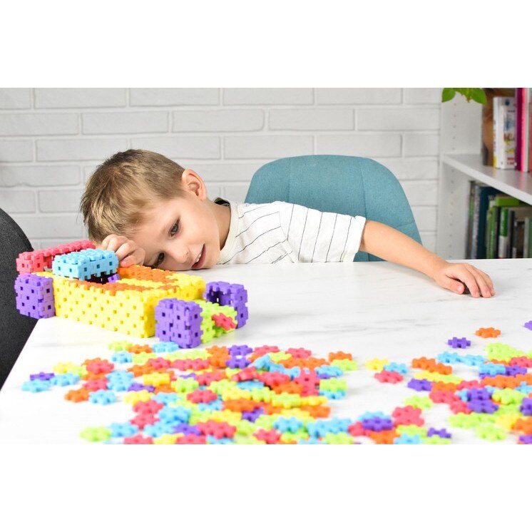 Jucarie Educativa si Interactiva, Set de Constructie Mini Puzzle din ...