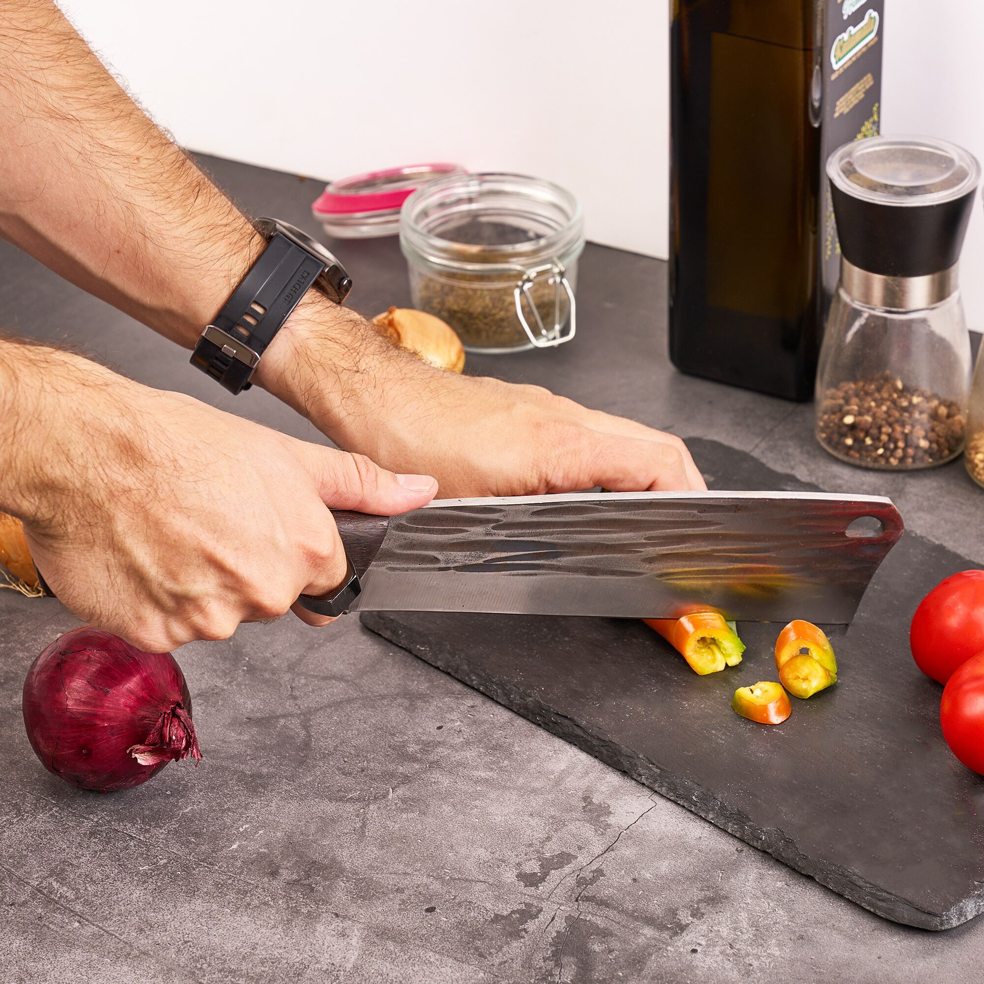 Cutit Profesional tip Satar Outdoor, Onuvio®, Full Tang, Universal ...