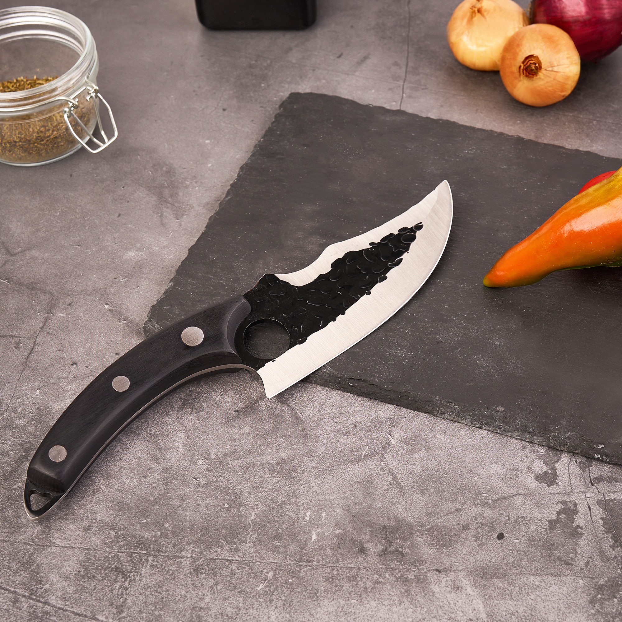 Cutit Profesional Onuvio®, Full Tang, Universal pentru Bucatarie ...