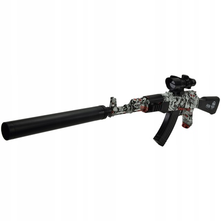 Pusca automata de jucarie cu bile cu amortizor, din plastic, 13 ani+ ...