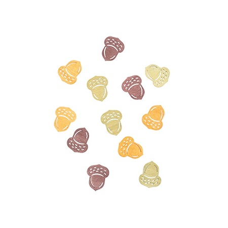 Set 12 ghinde de lemn, colorate, 4 cm - eMAG.ro