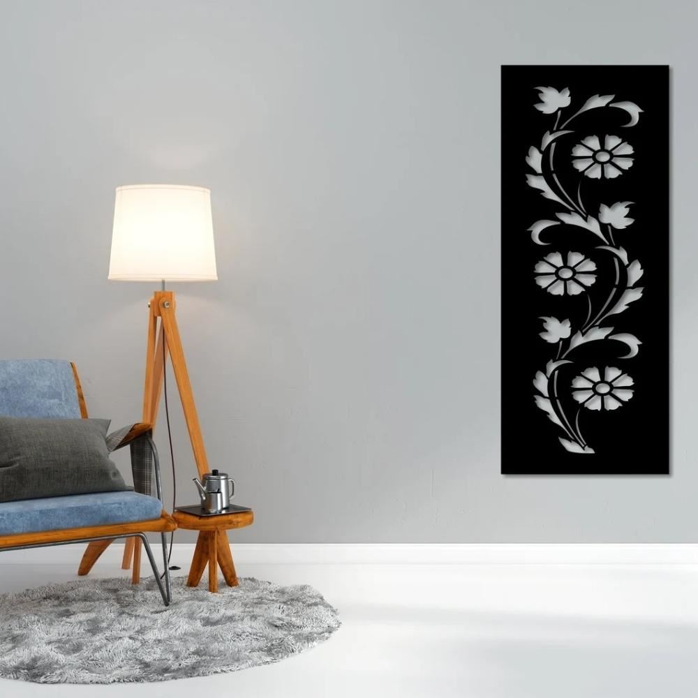 Decoratiune perete Krodesign KRO-1102 Flower Panel, dimensiune 300x1200 ...