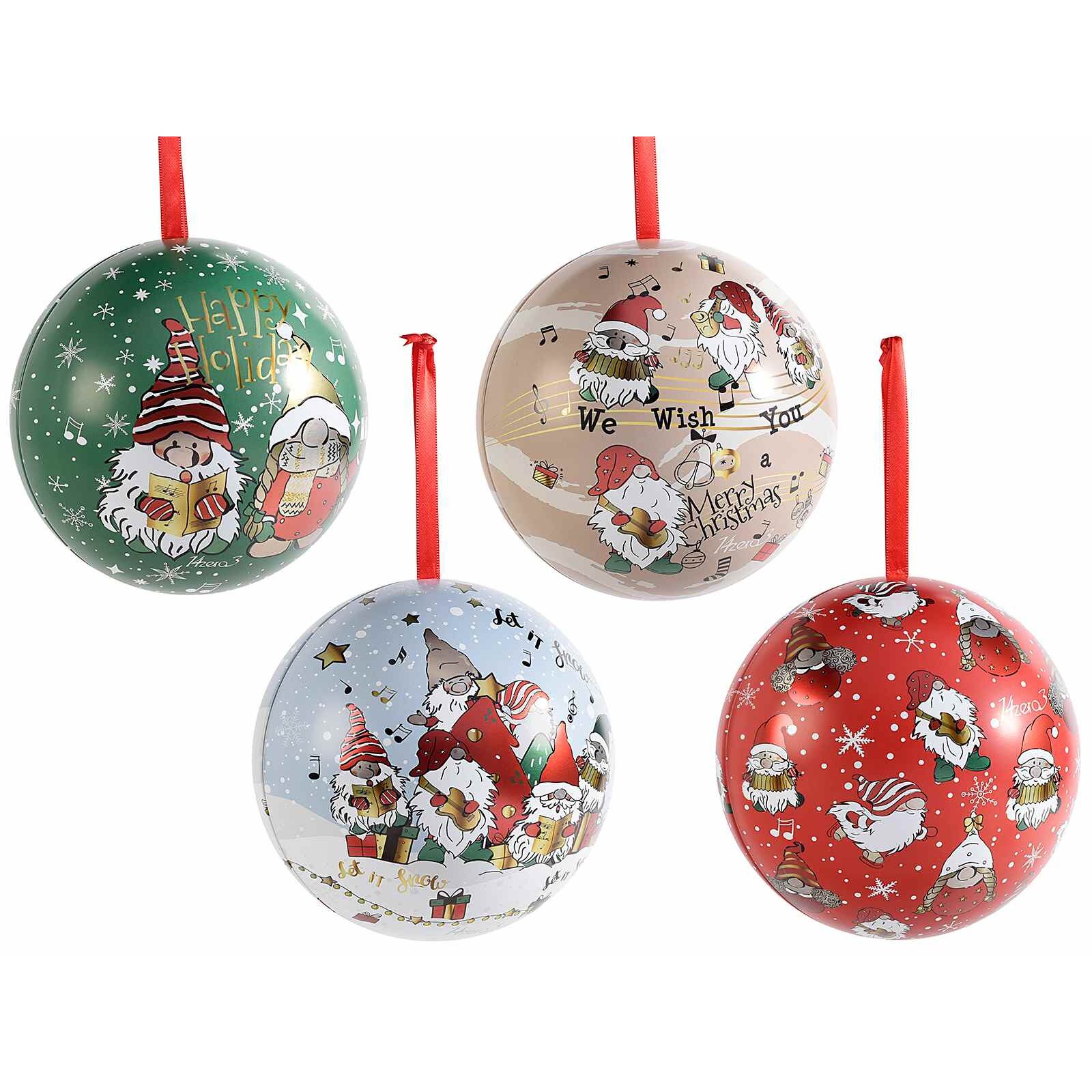 Set 8 globuri metal Gnom 15 cm - eMAG.ro