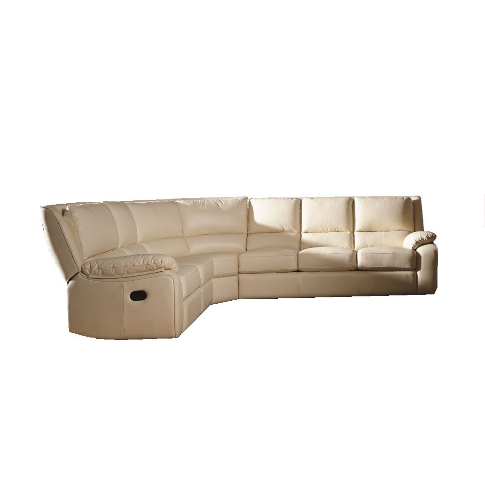 Coltar Md.2718,Piele naturala integral,extensibil(140x190) si recliner ...