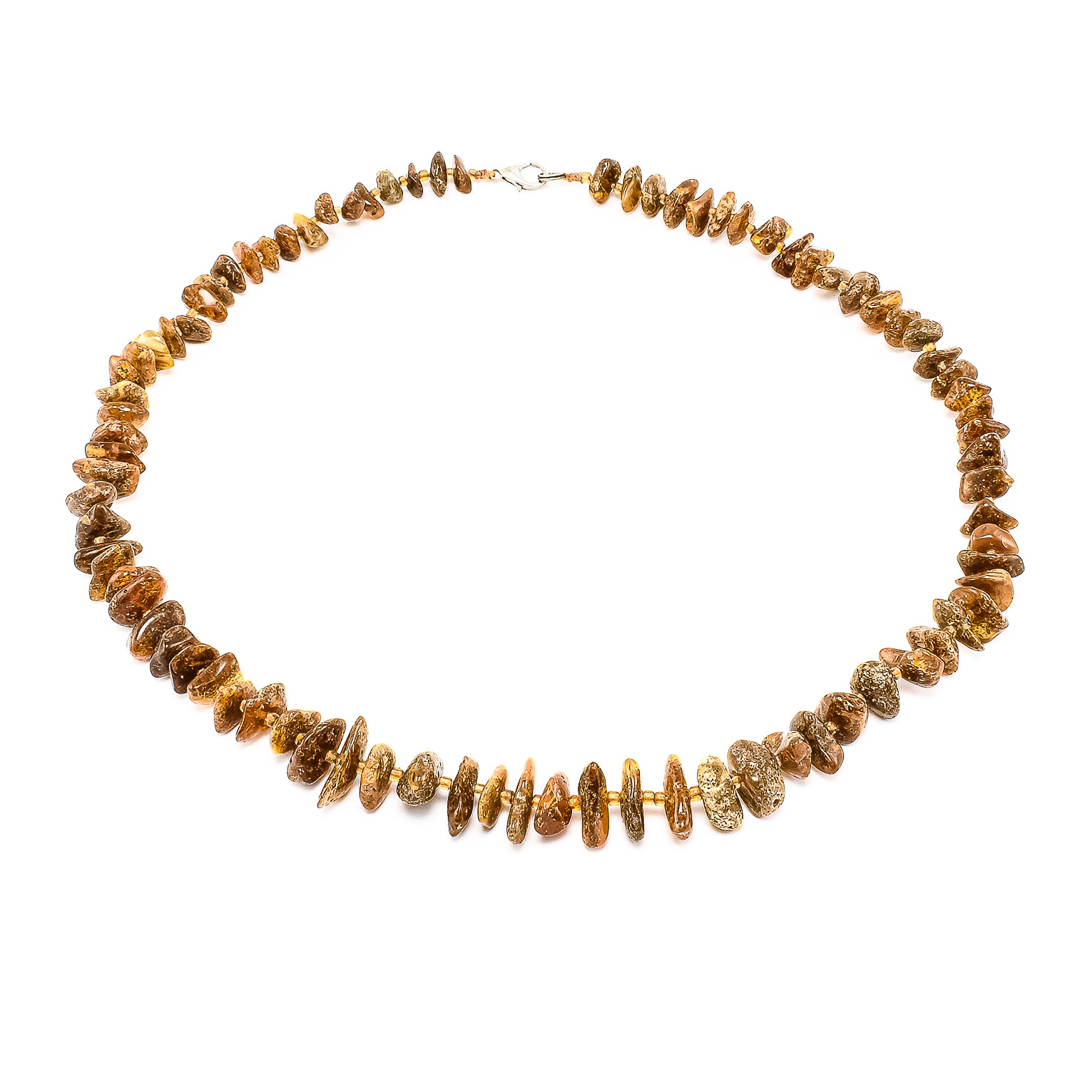 Colier dama din piatra semipretioasa chihlimbar, 49 cm - eMAG.ro