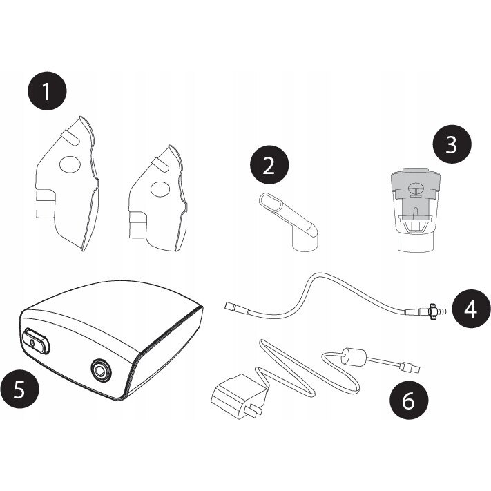 Inhalator cu piston Genexo, Nebulizator, Masca copii si adulti - eMAG.ro
