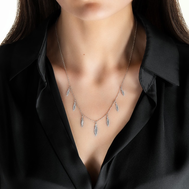 Salba cu pene, ARTOR din argint 925 rodinat 42 cm SB4 - eMAG.ro