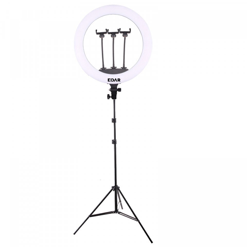 Lampa Circulara EDAR, Ring Light LED Make-UP, 10 Trepte Reglaj, 3 ...