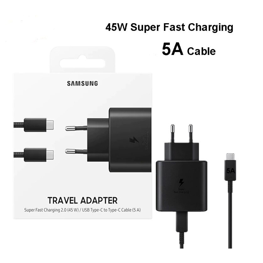 Incarcator Samsung Super Fast Travel Charger, 45W, cablu USB Type C ...