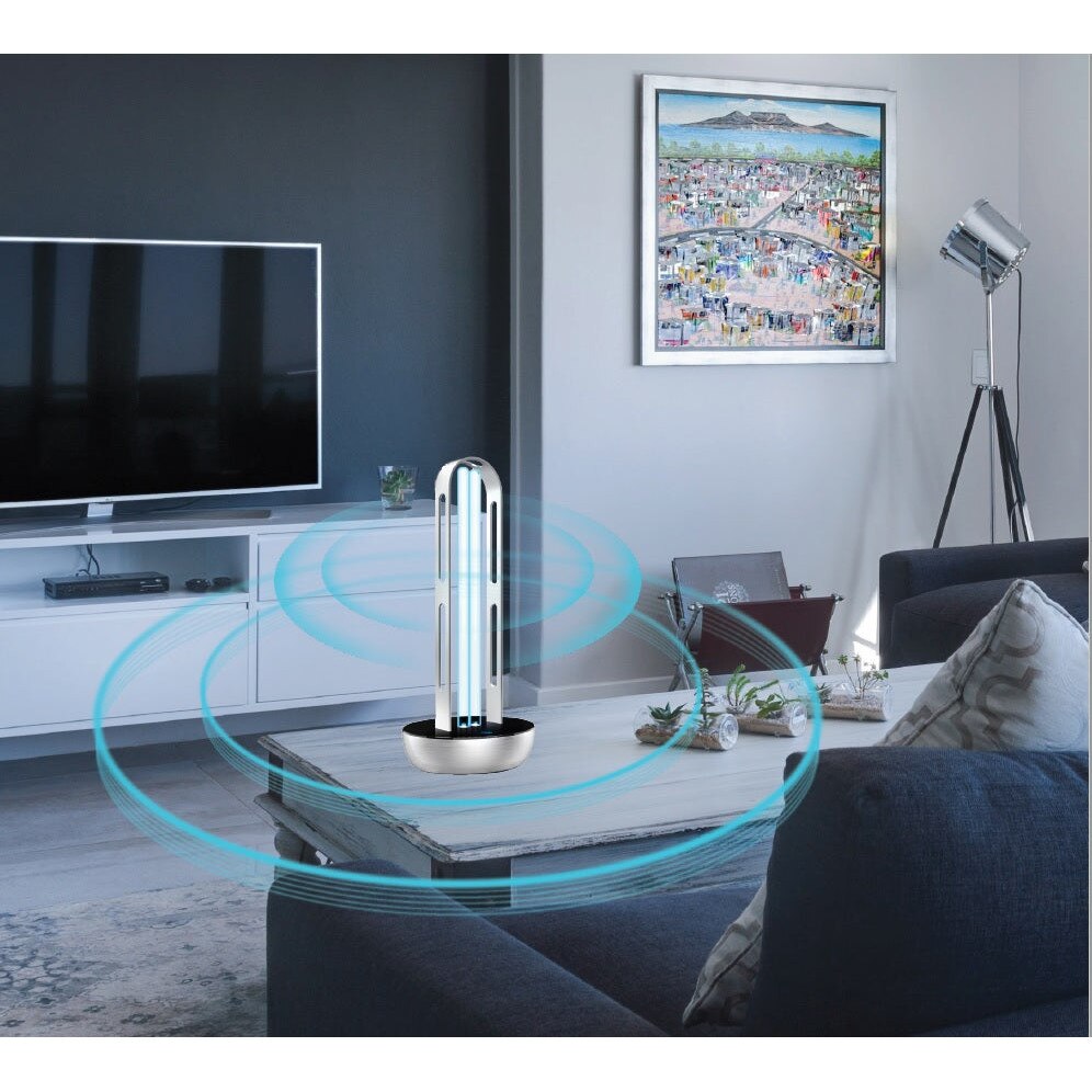 Lampa UVC pentru Sterilizare, cu Ozon, Putere 38W, 60mp, Senzor de Prezenta - eMAG.ro