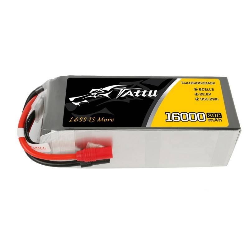 Батерия Tattu, 16000 mAh, 22.2V, 30C, 6S1P, LiPo, AS150 + XT150 - eMAG.bg
