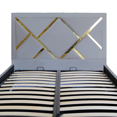 Tablie pat California, dimensiune 170*130cm, gri deschis - eMAG.ro