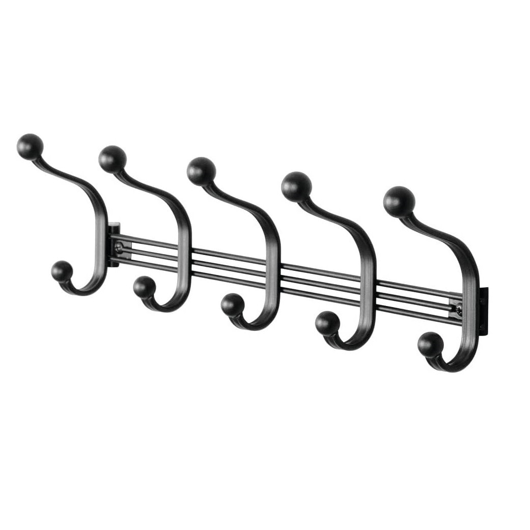 Cuier suspendat mDesign, metal, negru, 13,7 x 39,1 x 32,5 cm - eMAG.ro