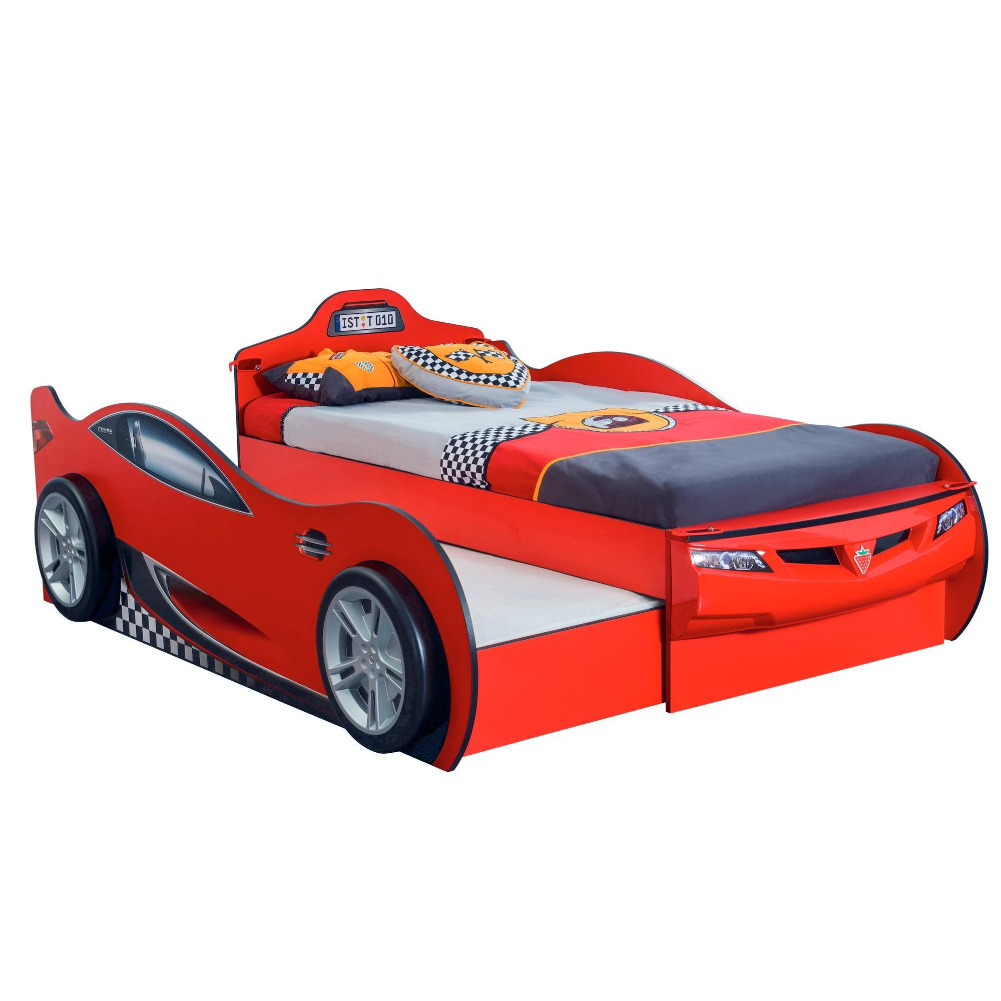 Pat masina Kalune Design Ron, PAL, 107x209x82cm, Multicolor - eMAG.ro