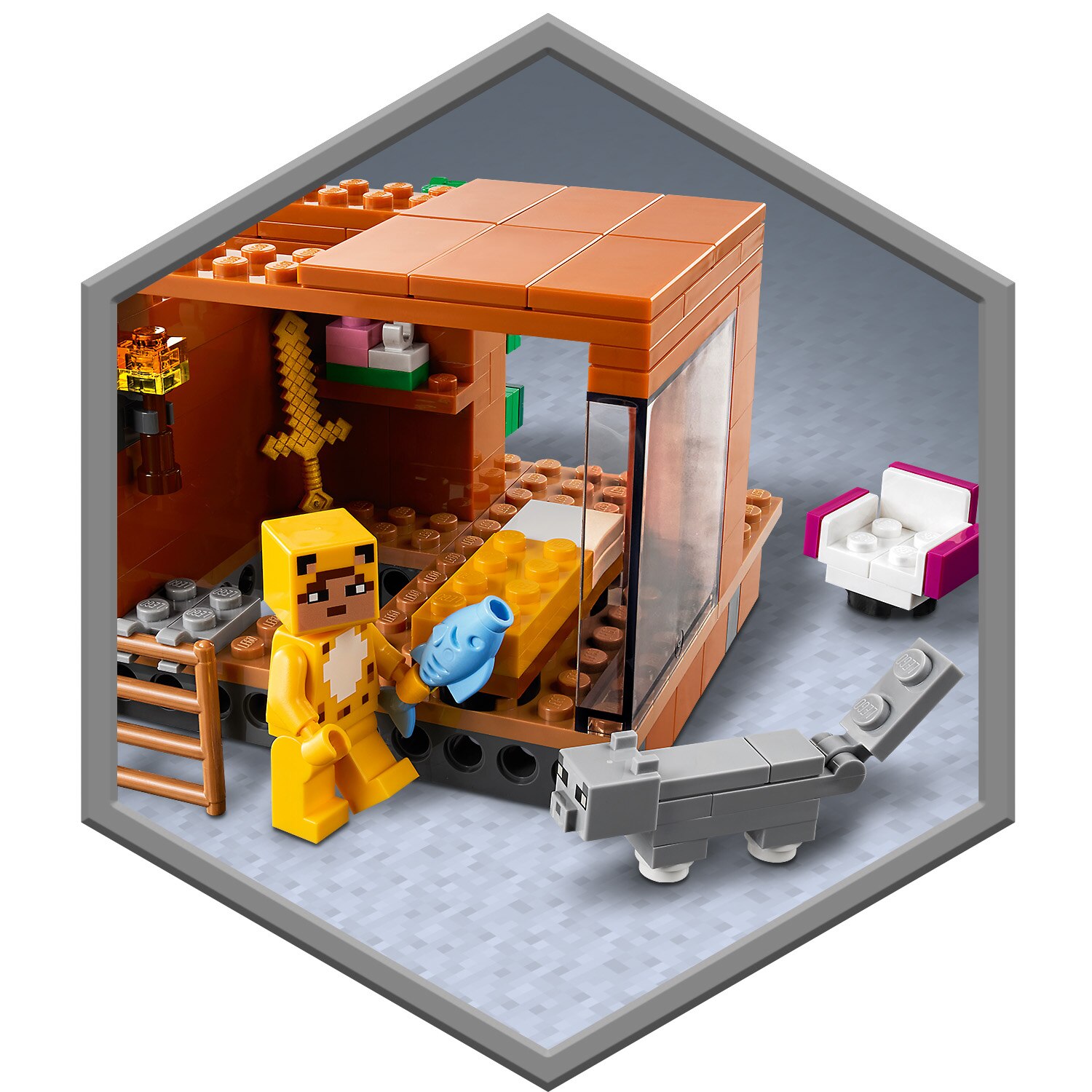 LEGO Minecraft - Casuta din copac - 909 piese - eMAG.ro