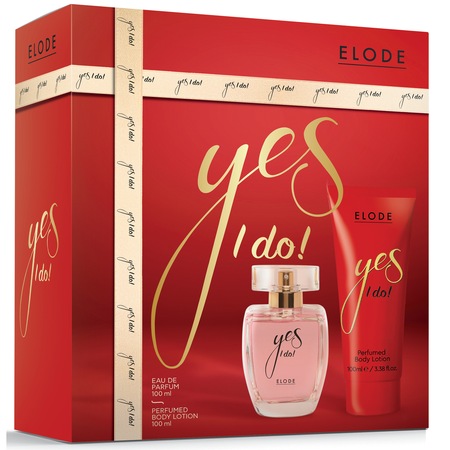 Set cadou Elode Yes I Do: Apă de toaletă, 100 ml + Loțiune pentru corp ...