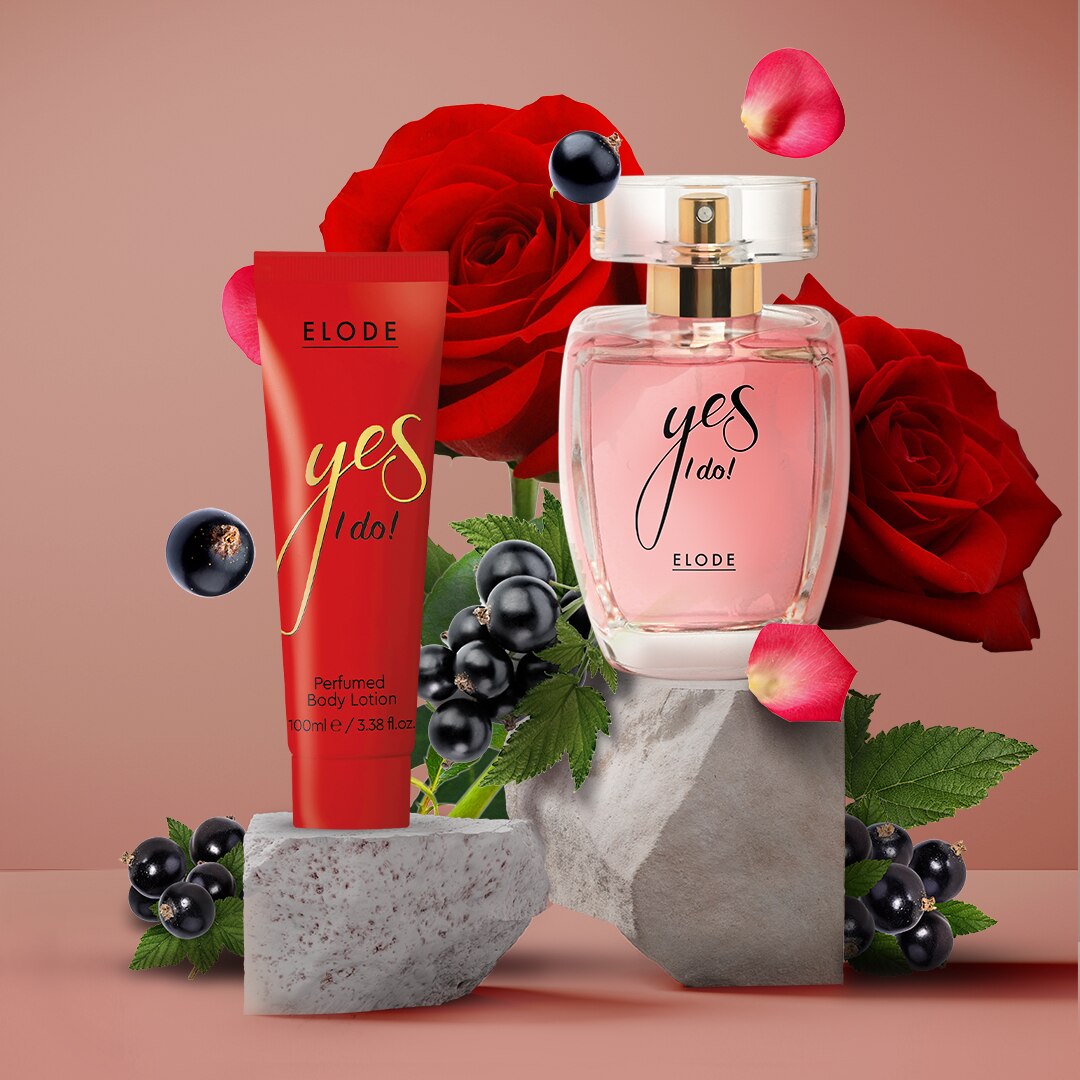 Set cadou Elode Yes I Do: Apă de toaletă, 100 ml + Loțiune pentru corp ...