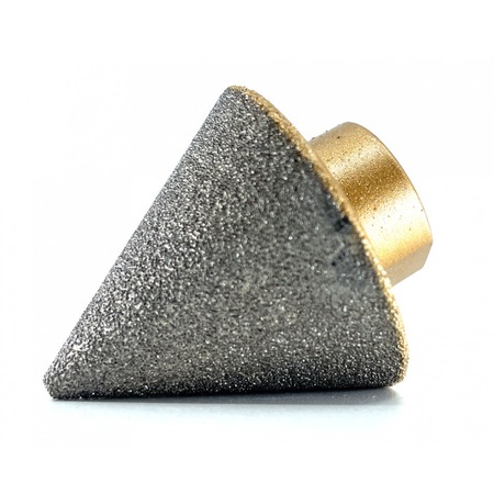 Freza diamantata conica pentru rectificari in placi ceramice, piatra, 2 ...