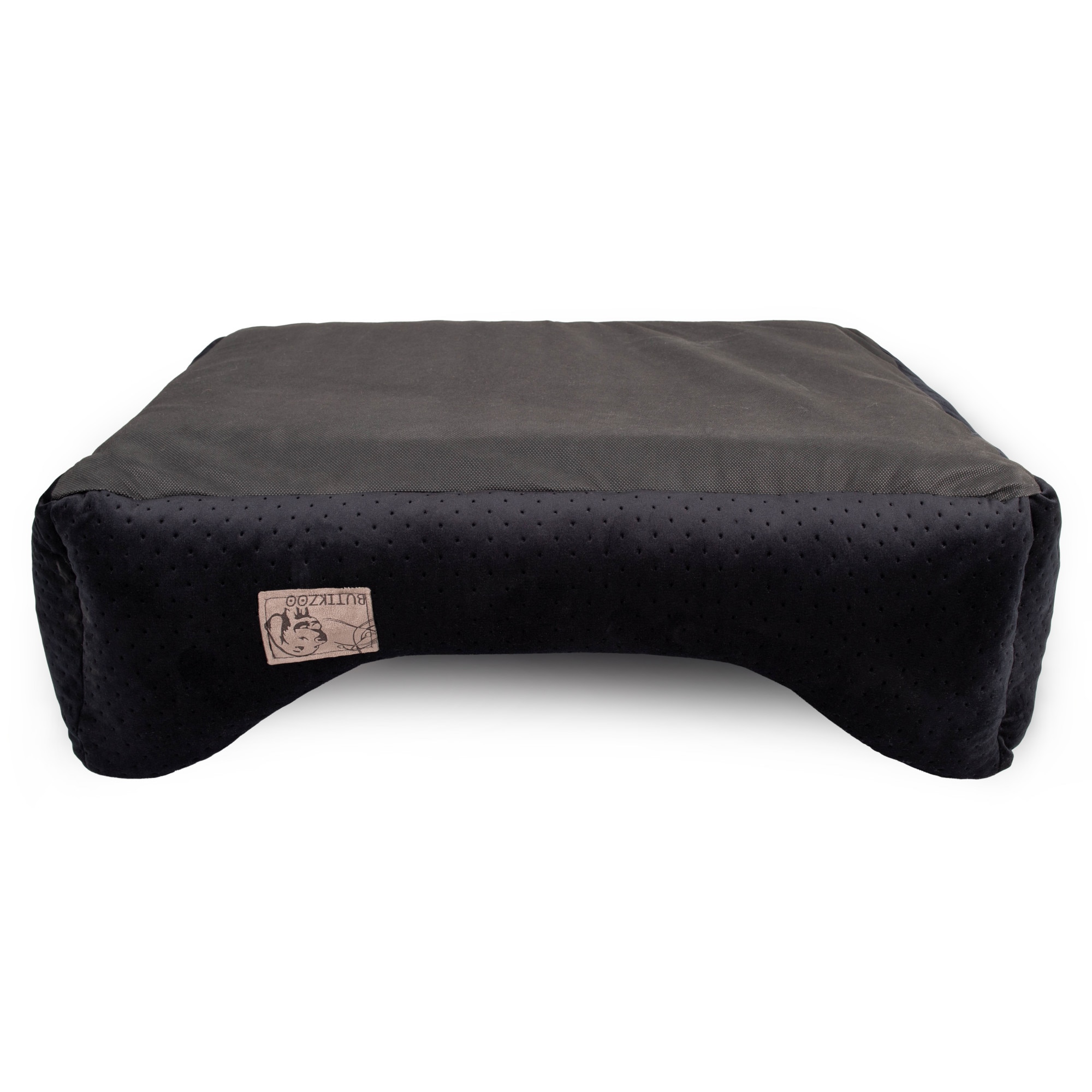 Pat de caine mic catifea negru XL 103x80 cm - eMAG.ro