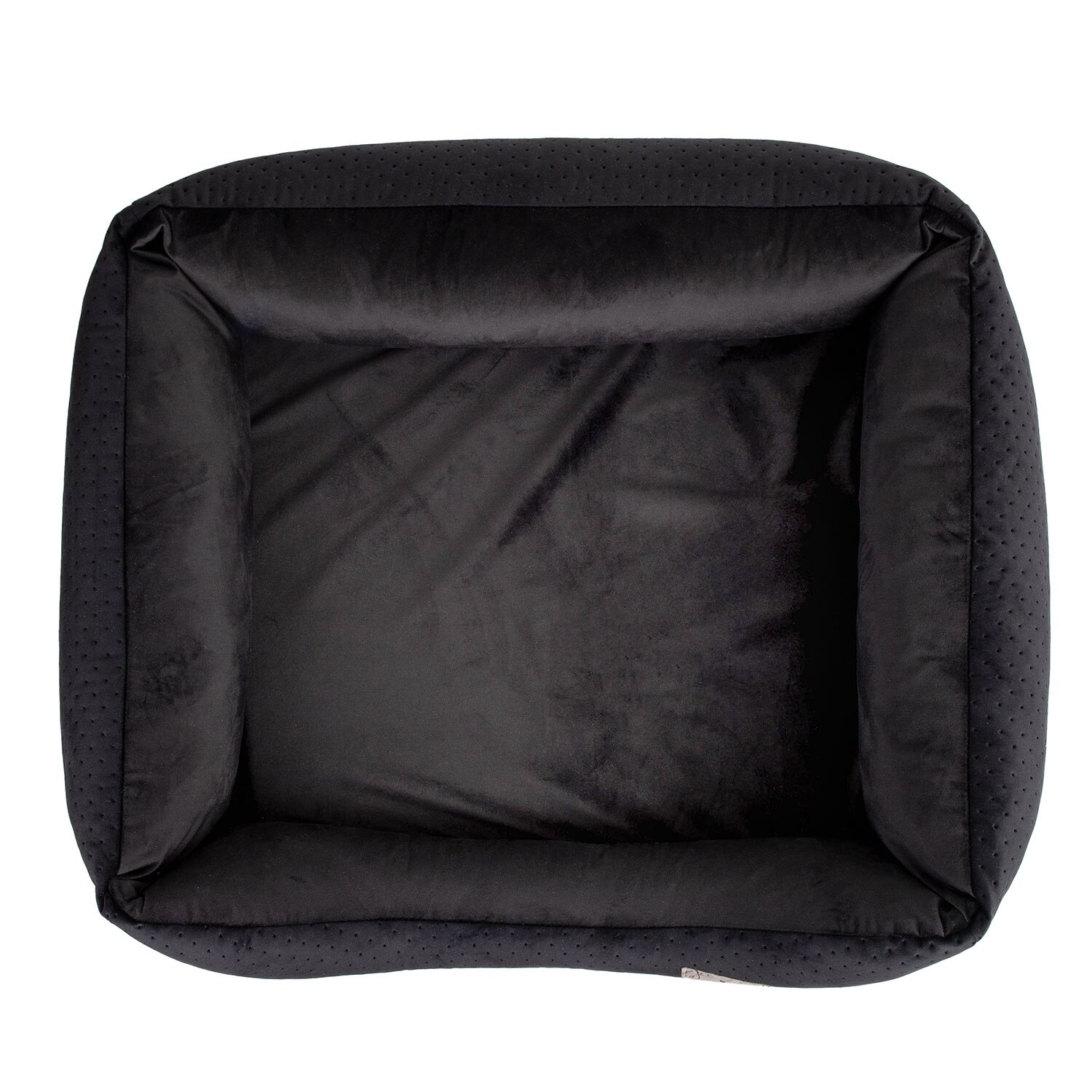 Pat de caine mic catifea negru XL 103x80 cm - eMAG.ro