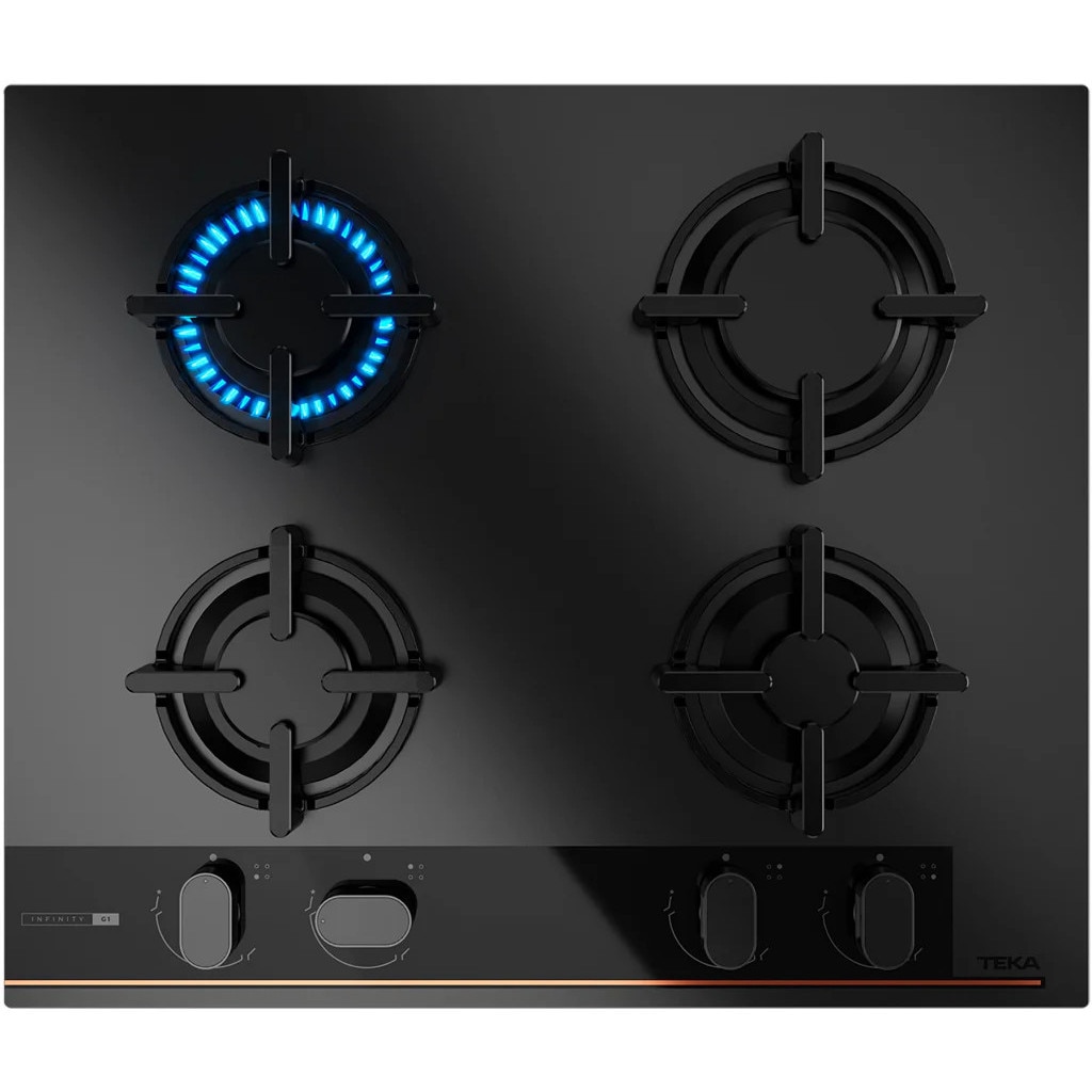 Plita incorporabila TEKA GBC 64-G1 GBC BM, Design Infinity G1, gaz, 4 ...