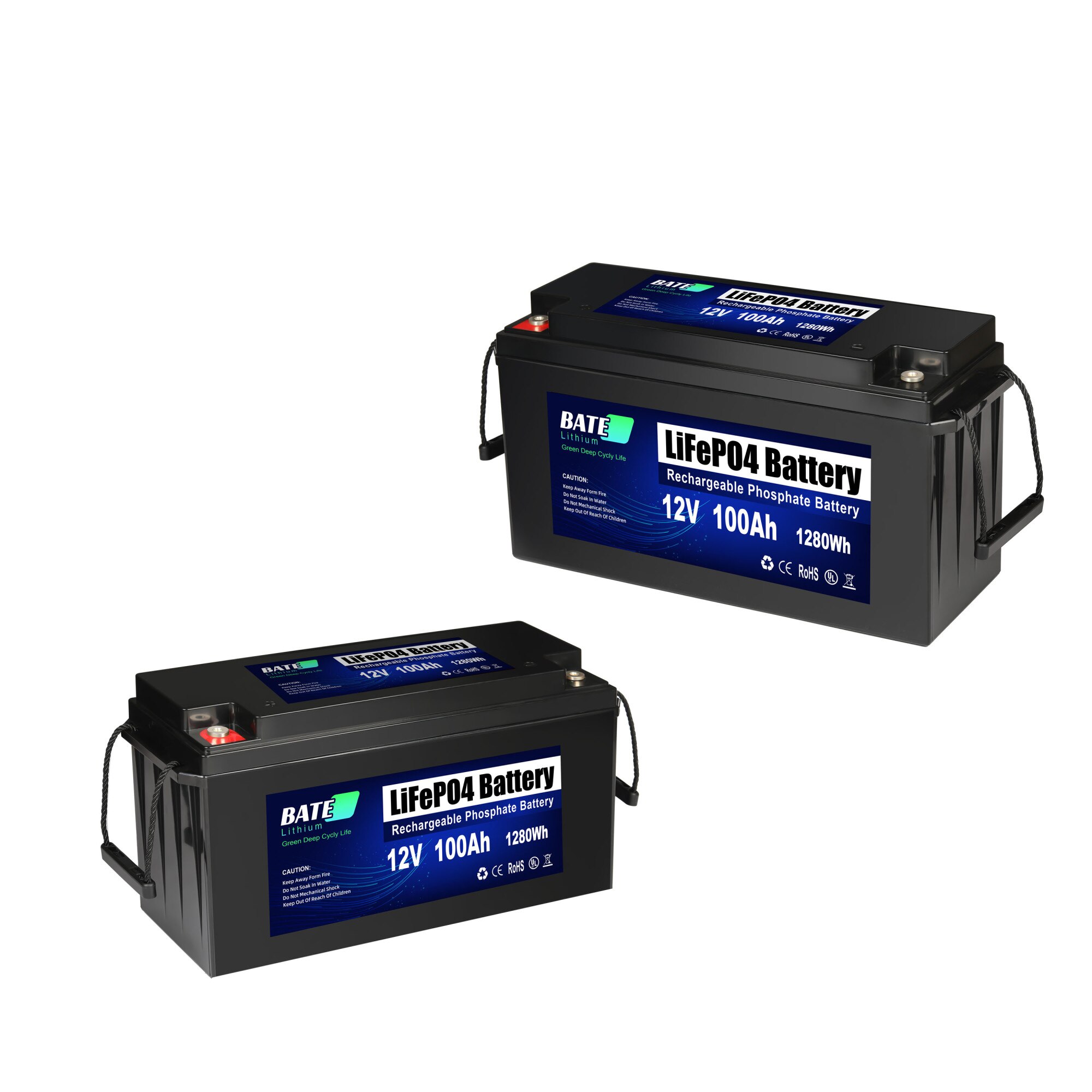 Baterie 12V 100Ah LiFePO4, baterie BMS incorporata, potrivita pentru ...