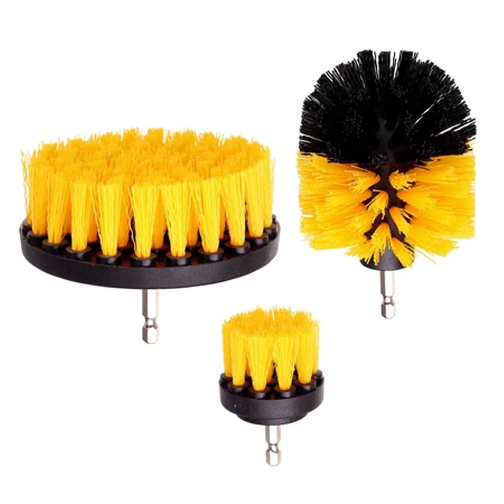 Set 3 perii din fibre de plastic pentru curatare multi-suprafete, cu ...