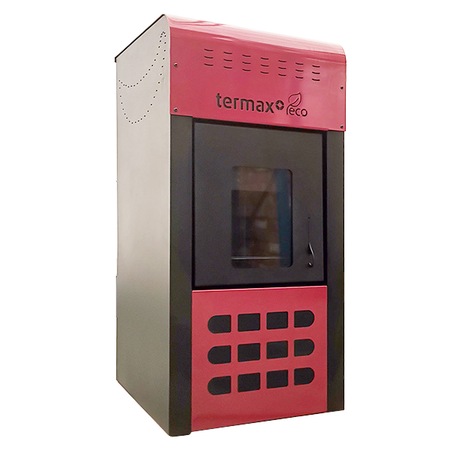 Termosemineu cu peleti Termax Kamin ECO 25 kW, bordo - eMAG.ro