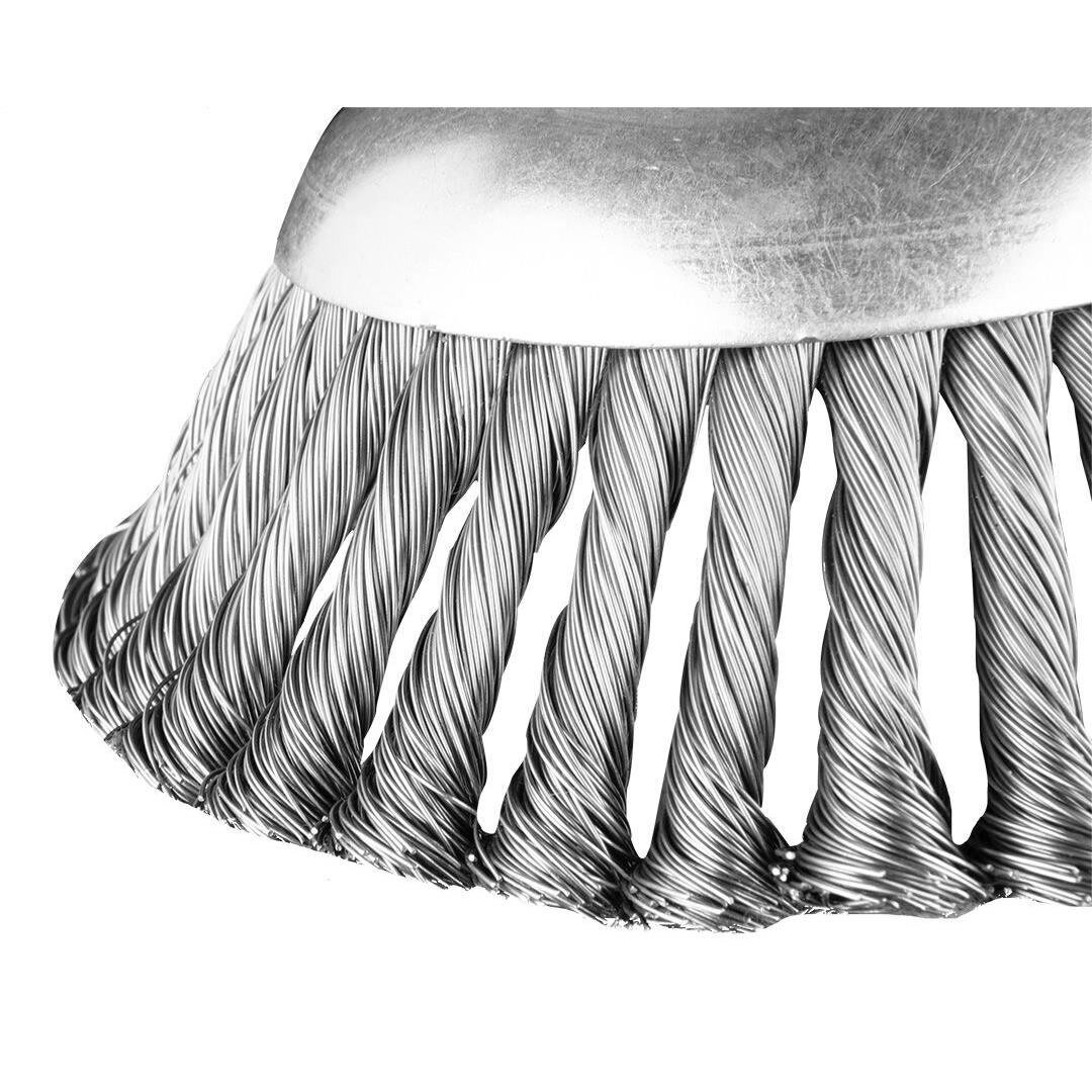 Perie sarma, tip cupa, cu toroane, pentru motocoasa/trimmer, otel ...