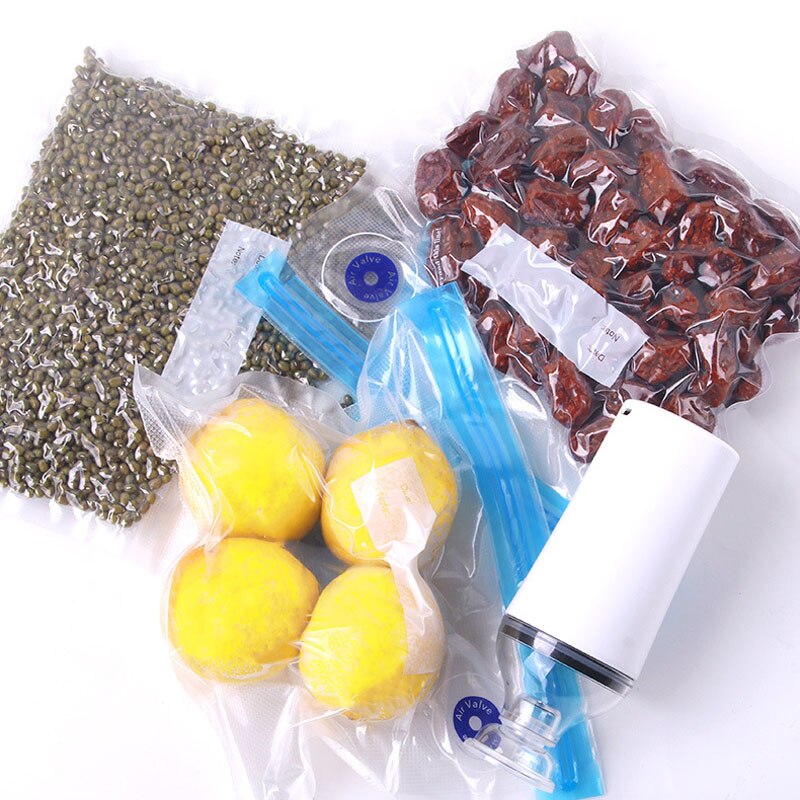 Mini pompa cu vacuum, incarcare USB, pungi de vidat incluse, Barste ...