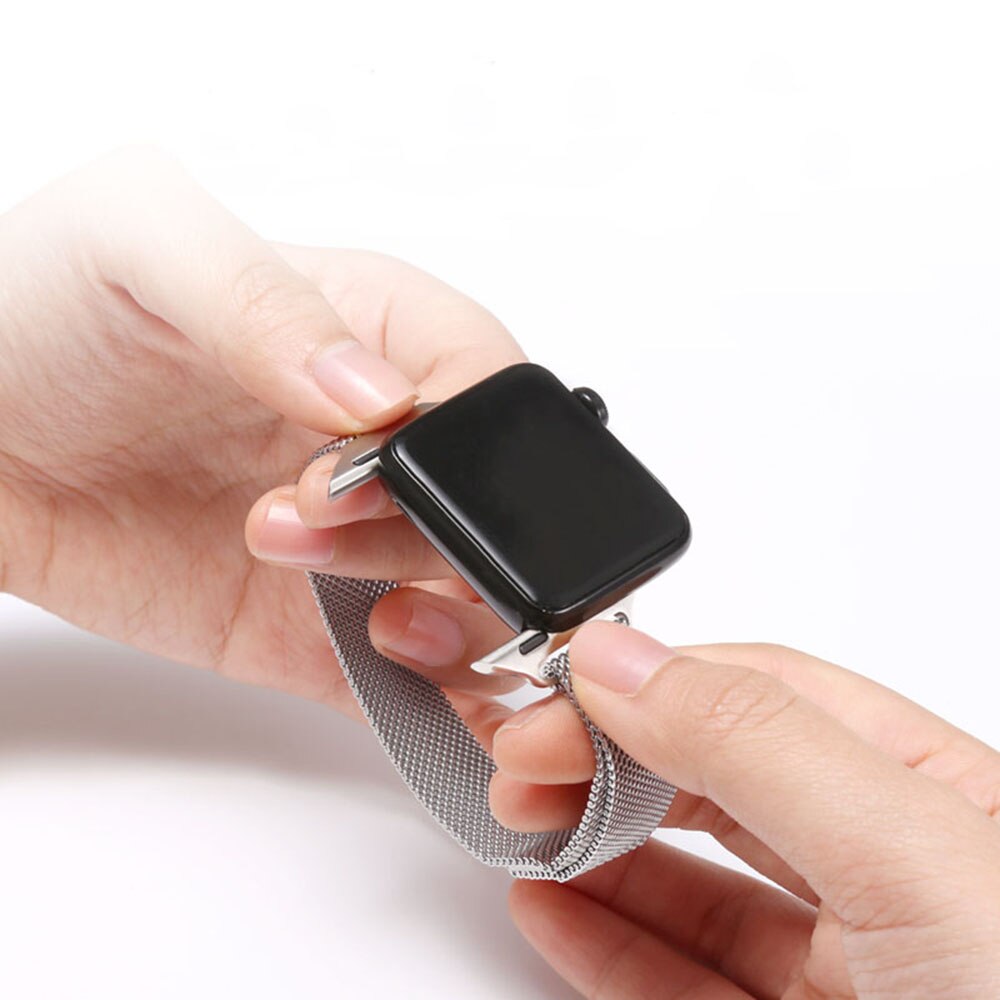 Curea metalica pentru Apple Watch 1/2/3/4/5/6/7/8/SE, (38mm/40mm/41mm ...