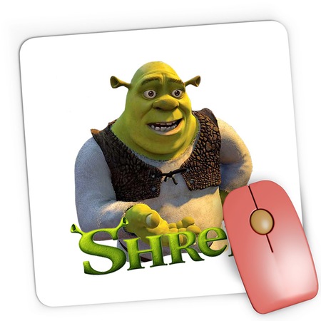 Mousepad Gaming Shrek Logo Monster Orc Medieval, 21x19 cm - eMAG.ro