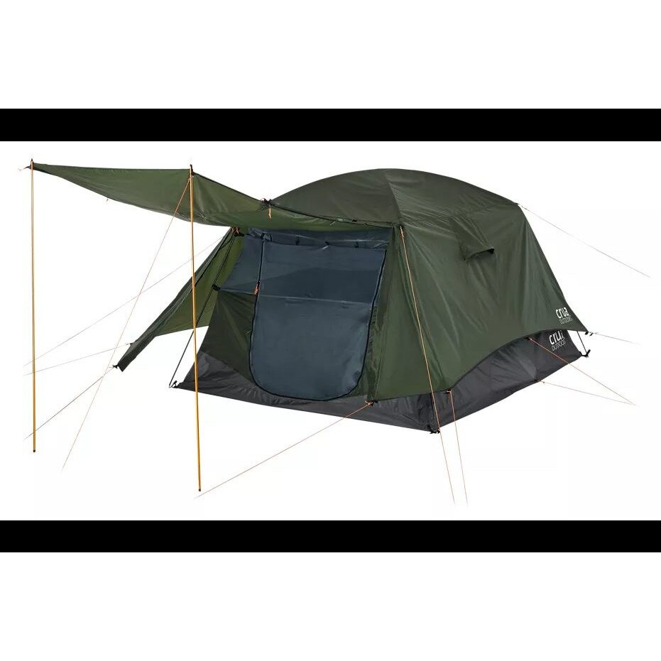 Cort pentru 3 persoane Crua Outdoor, Xtent Maxx, Poliester, Kaki/Gri ...