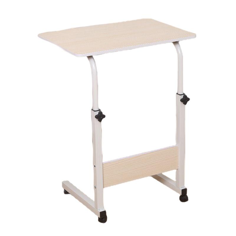 Stand mobil pentru laptop, 4 roti, 60x40 cm, Alb/Bej - eMAG.ro