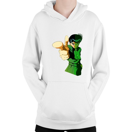 Детски суичър Yu Yu Hakusho Yusuke Doki Doki Magic Order Shinigami, Бял, Размер 104-110 см ...