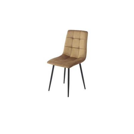 Scaun living Madison, catifea beige, 45x55x89 h cm - eMAG.ro