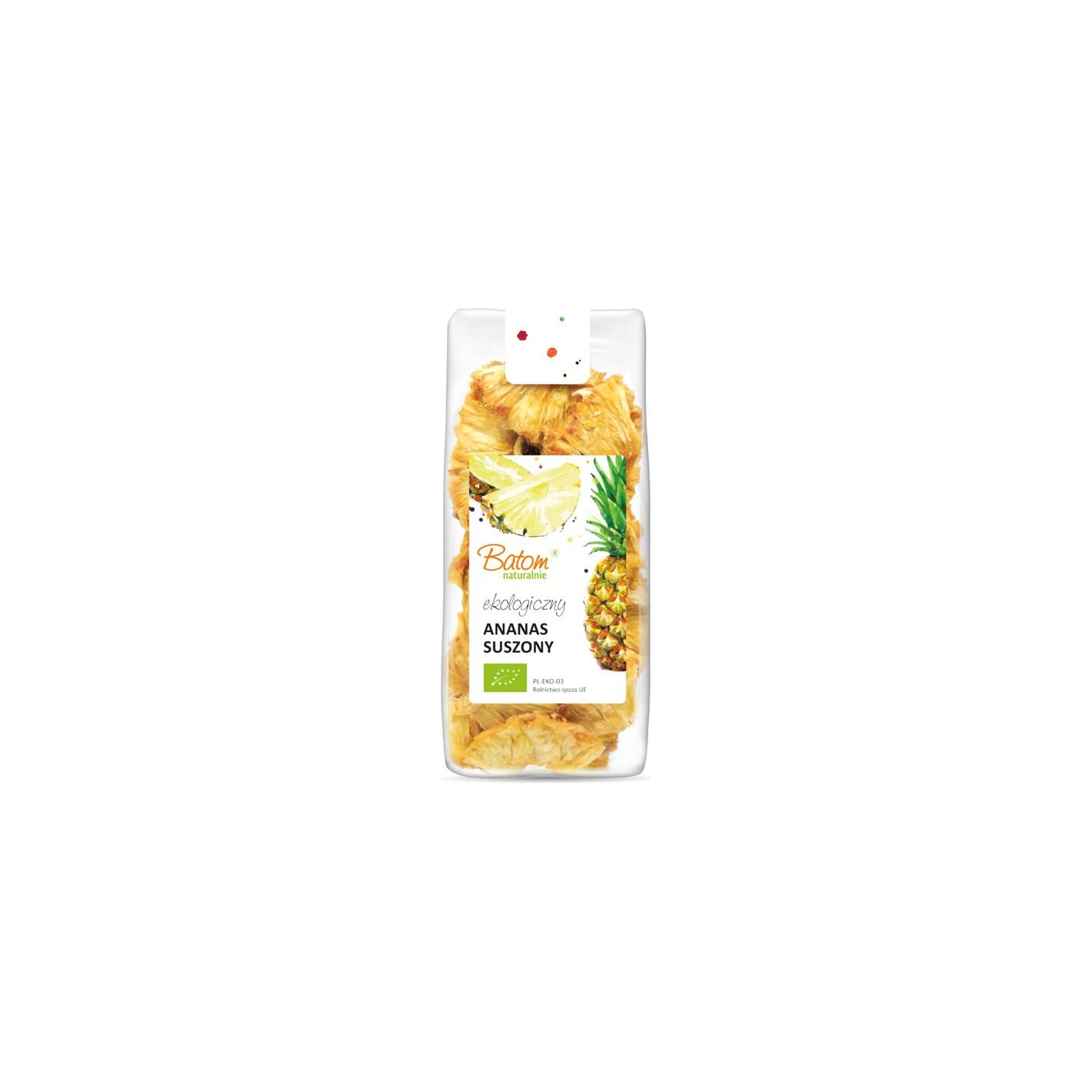 Ananas uscat organic rondele, Batom Bio, 125g - eMAG.ro