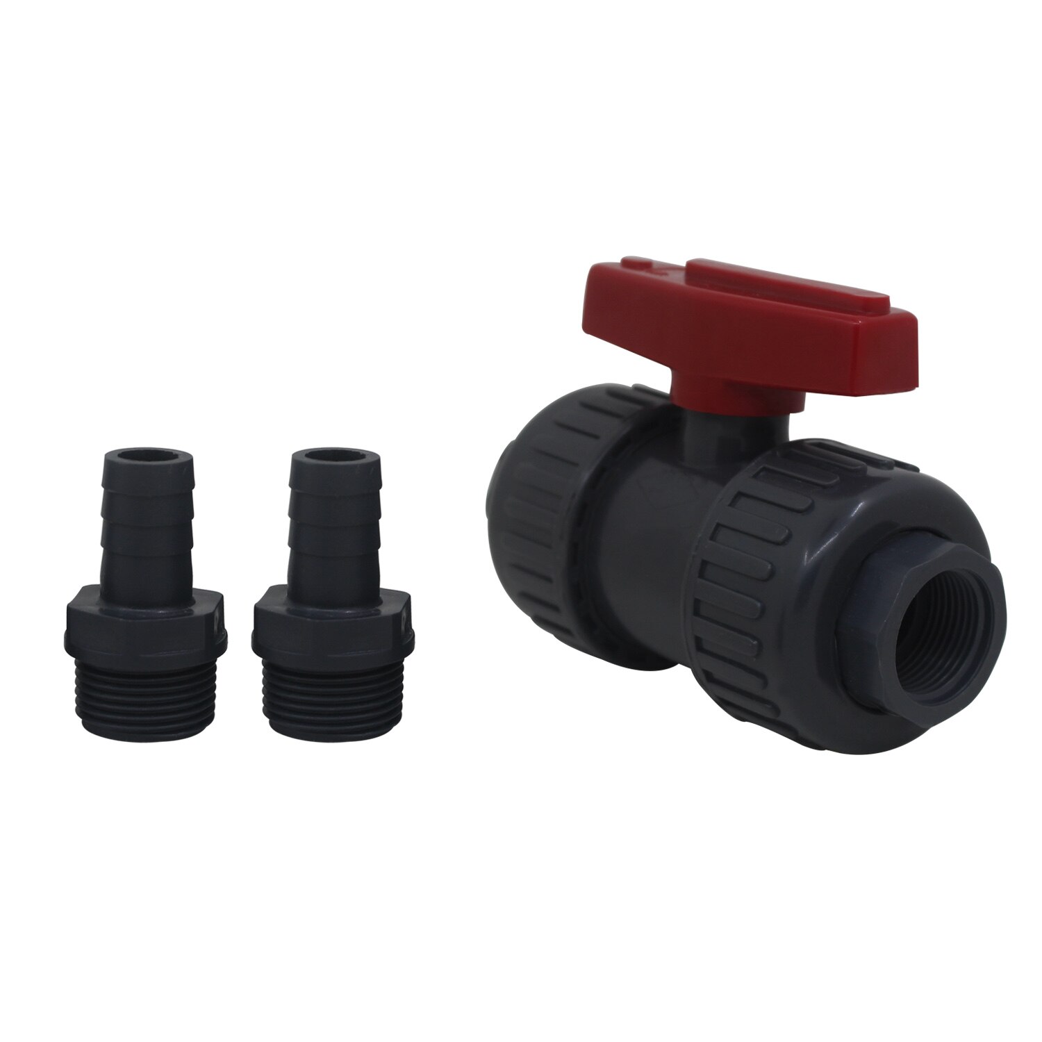 Robinet cu bila, PVC, 25mm, Negru - eMAG.ro