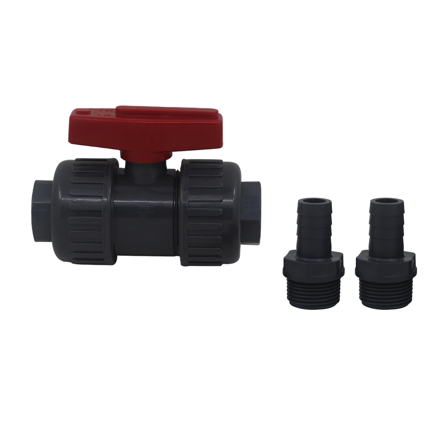 Robinet cu bila, PVC, 25mm, Negru - eMAG.ro