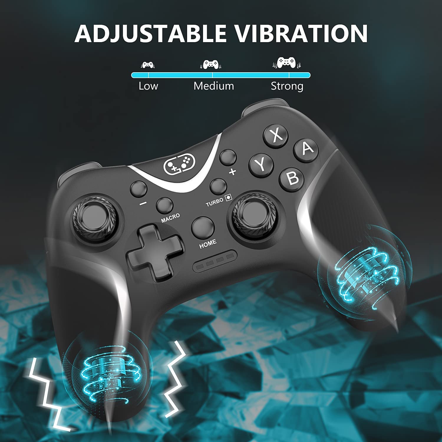 Controler Switch Pro, pentru Switch/Lite/OLED, suporta functia Macro ...