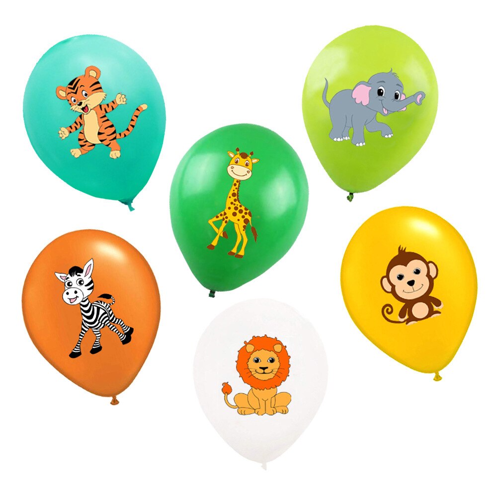 Set 12 baloane animalute latex, 30 cm, It's Party Time, petrecere ...