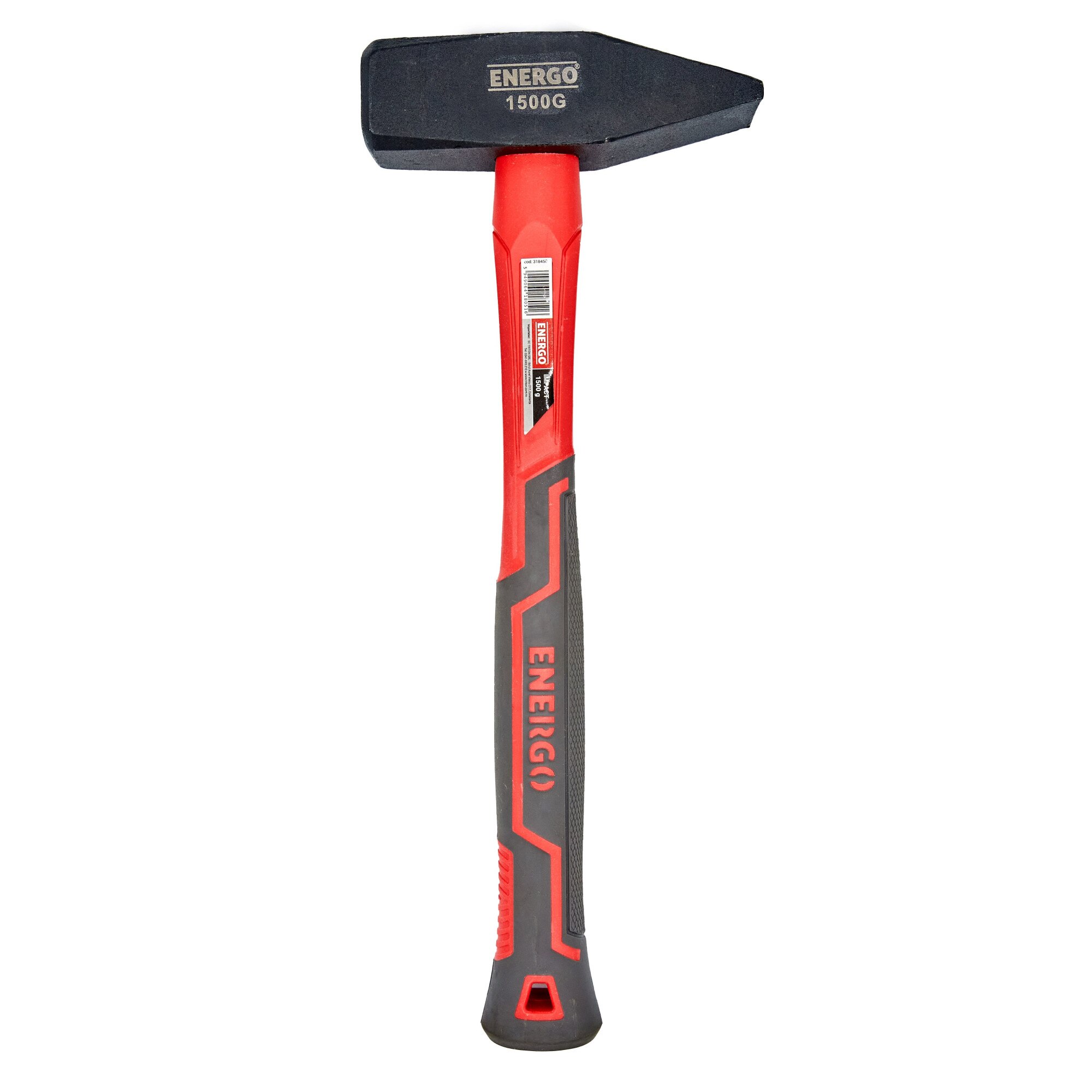 Ciocan lacatus Impact 1500 g, maner fibra Energo - eMAG.ro