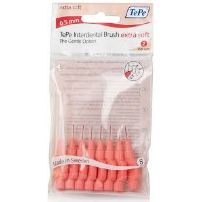 Set 8 periute interdentare, TePe, 0.5 mm - eMAG.ro