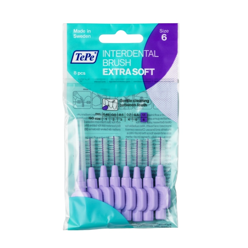 8 db-os interdentális kefe készlet, TePe, 1,1 mm - eMAG.hu