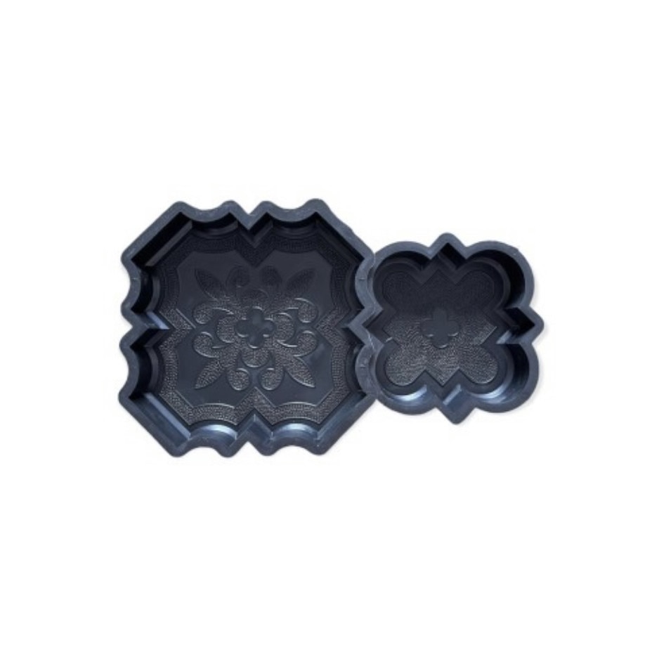 4 db térburkoló forma készlet, Virágmintás, 24 db/nm, Erős / Gyalogos ...