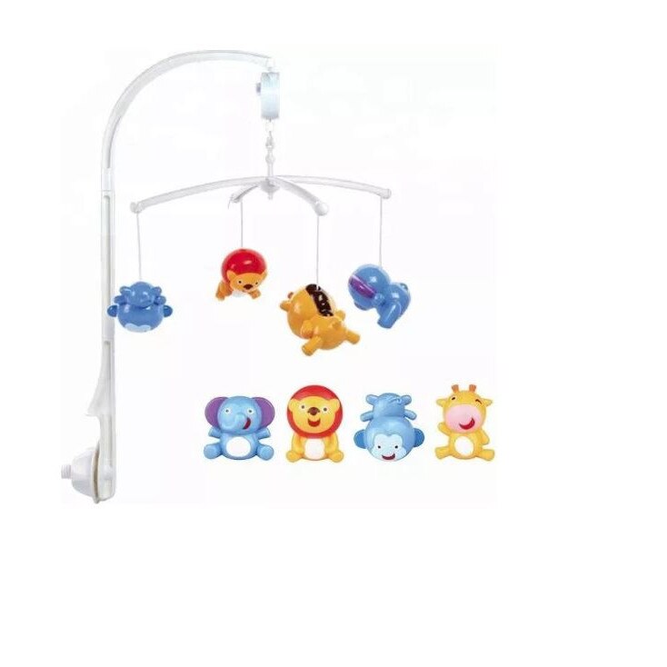 Carusel muzical pentru Patut cu 4 Animalute, Salamandra Kids - eMAG.ro