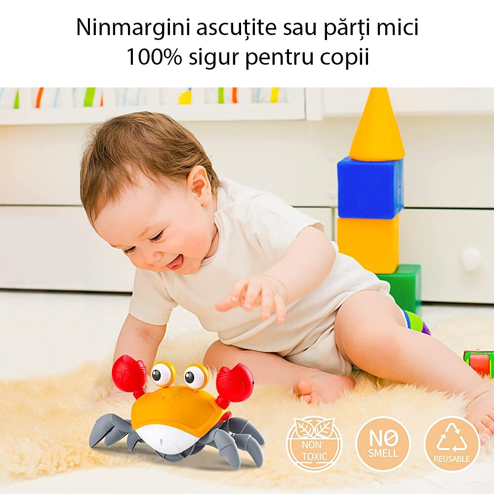 Crab tarat Dollcini, 400582, Albastru, 23x12.5x12.5cm - eMAG.ro